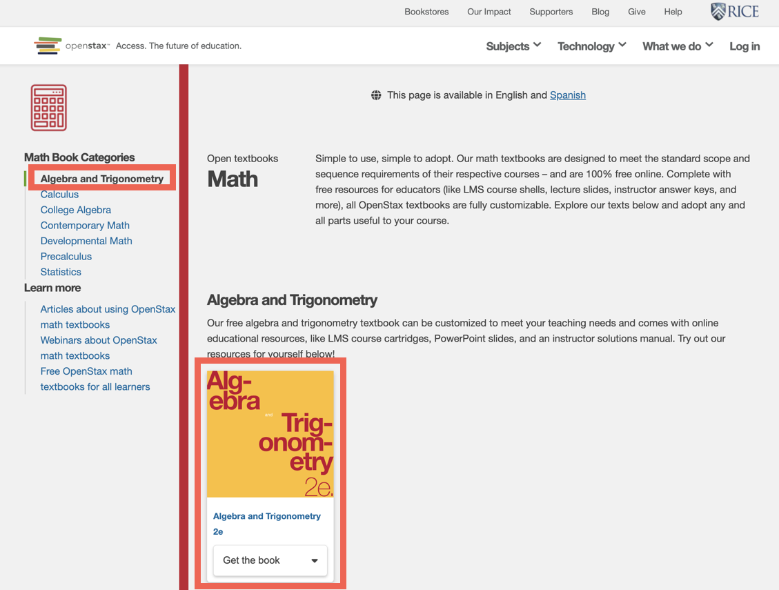 Student steps for accessing OpenStax textbooks and Student Resources