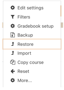 Downloading the Moodle Course Cartridge