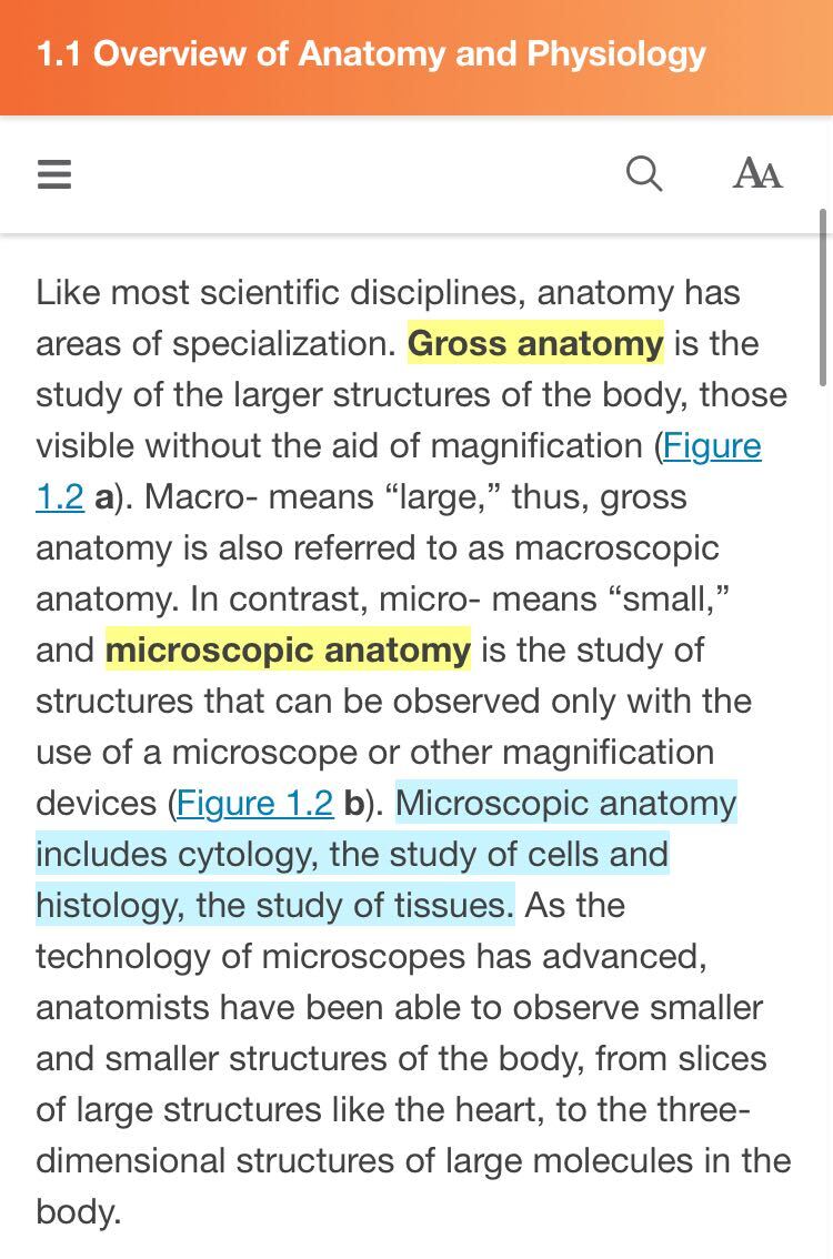 Using the highlighting and note taking feature on mobile or tablet