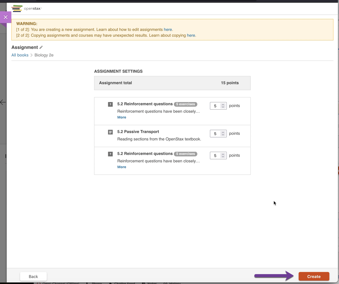 How do I create an OpenStax Assignable assignment in Blackboard Ultra?