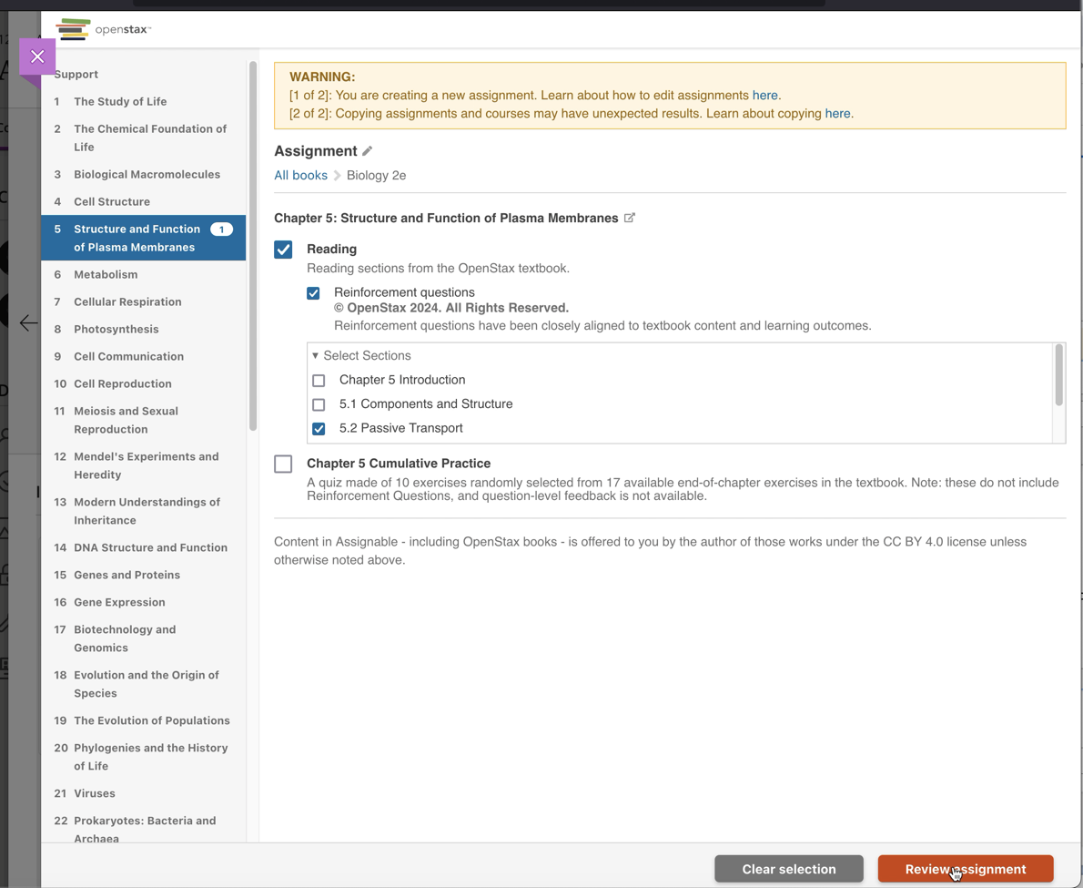 How do I create an OpenStax Assignable assignment in Blackboard Ultra?