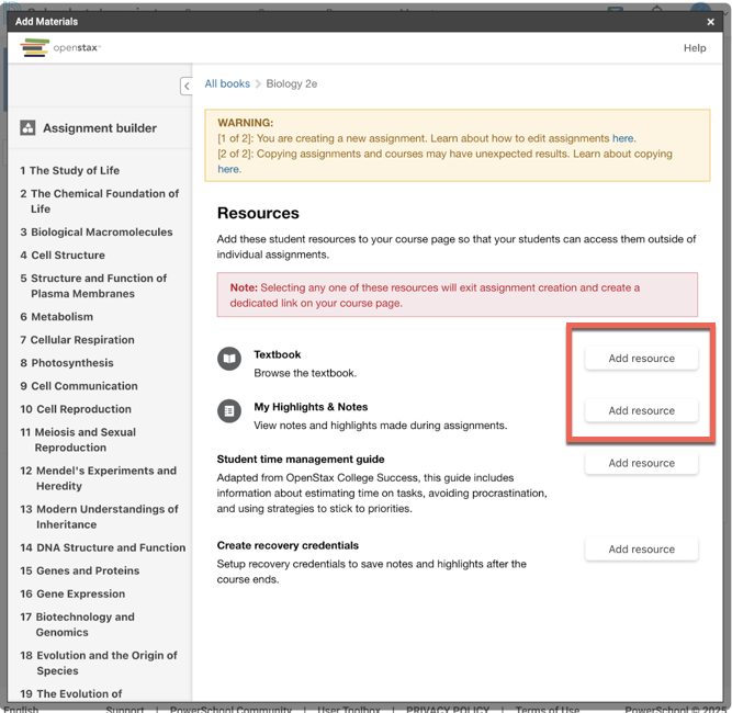 How do I create an OpenStax Assignable assignment in Schoology?